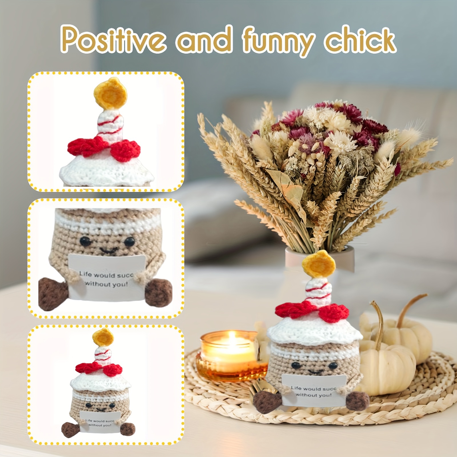 2024 Emotional Support Crochet Kit Mini Handmade Potato Doll - Temu