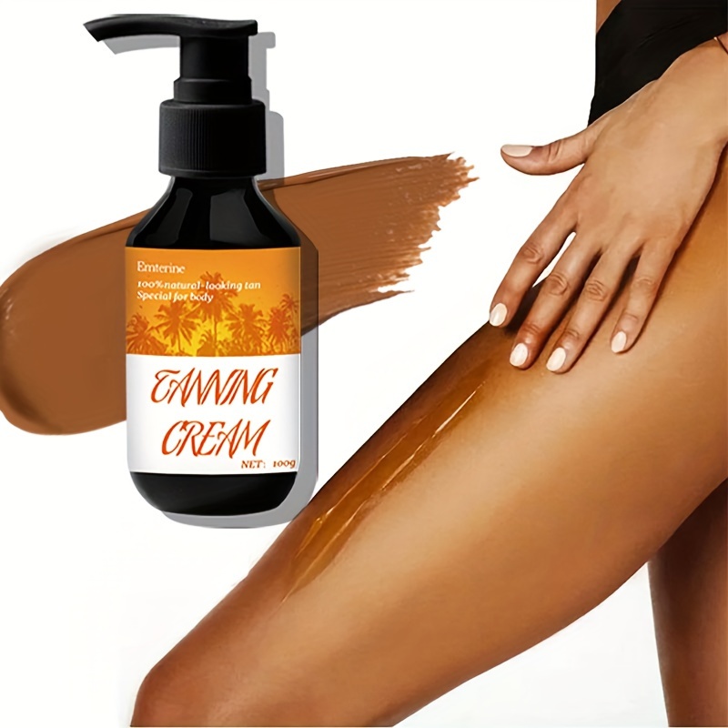 엠테린 선프리 태닝 크림 100g 모든 피부 타입을 위한 밀 And 브론즈 쉐이드 보습 쉬운 사용 및 청소 저자극성 뷰티and건강 Temu
