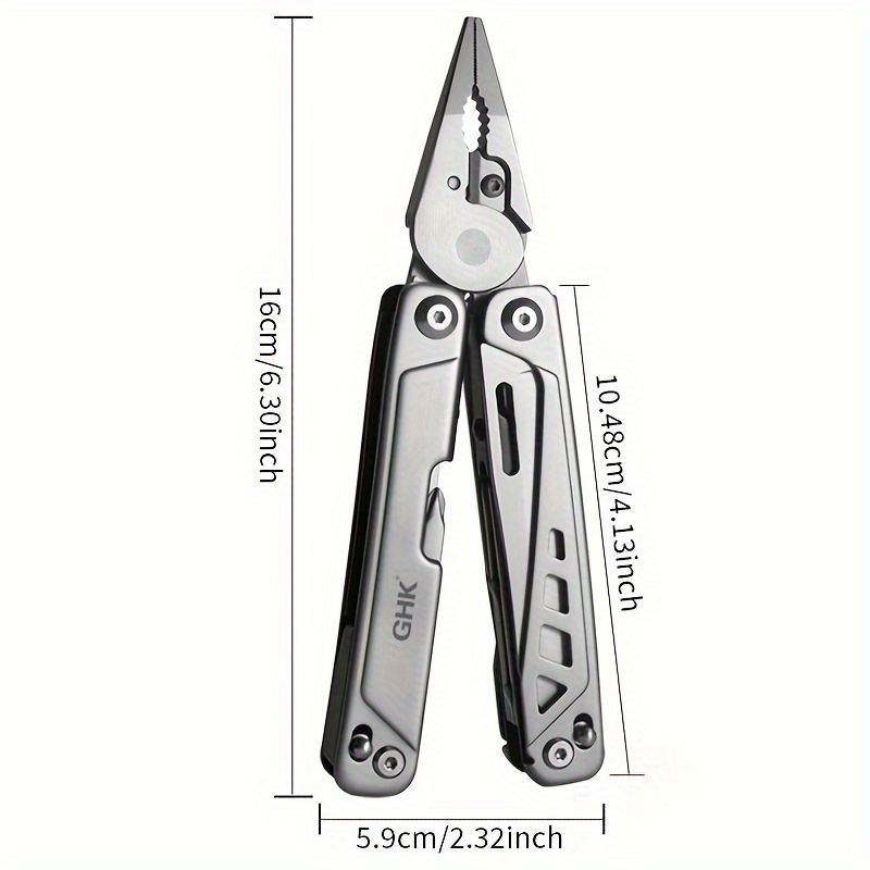 Ghk Multitool 19 in 1 Foldable Knife Scissors Saw Belt Clip - Temu