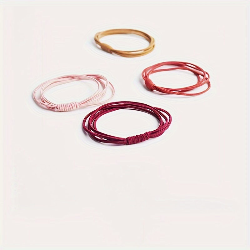 korean style solid color hair ties ponytail holder - Temu Canada