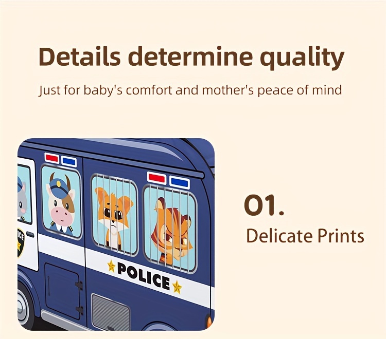 Police Car Tent Playset - Foldable Pop-Up Kids Play Tent - Camping Boutique