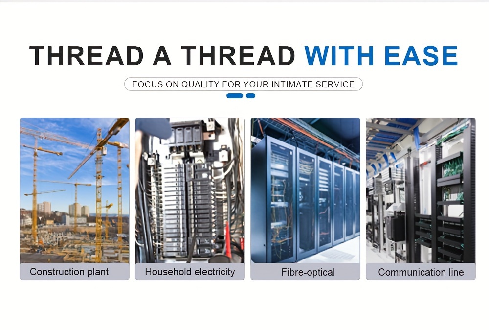 Black Fiberglass Cable Push Puller Fish Tape Conduit Rodder - Temu