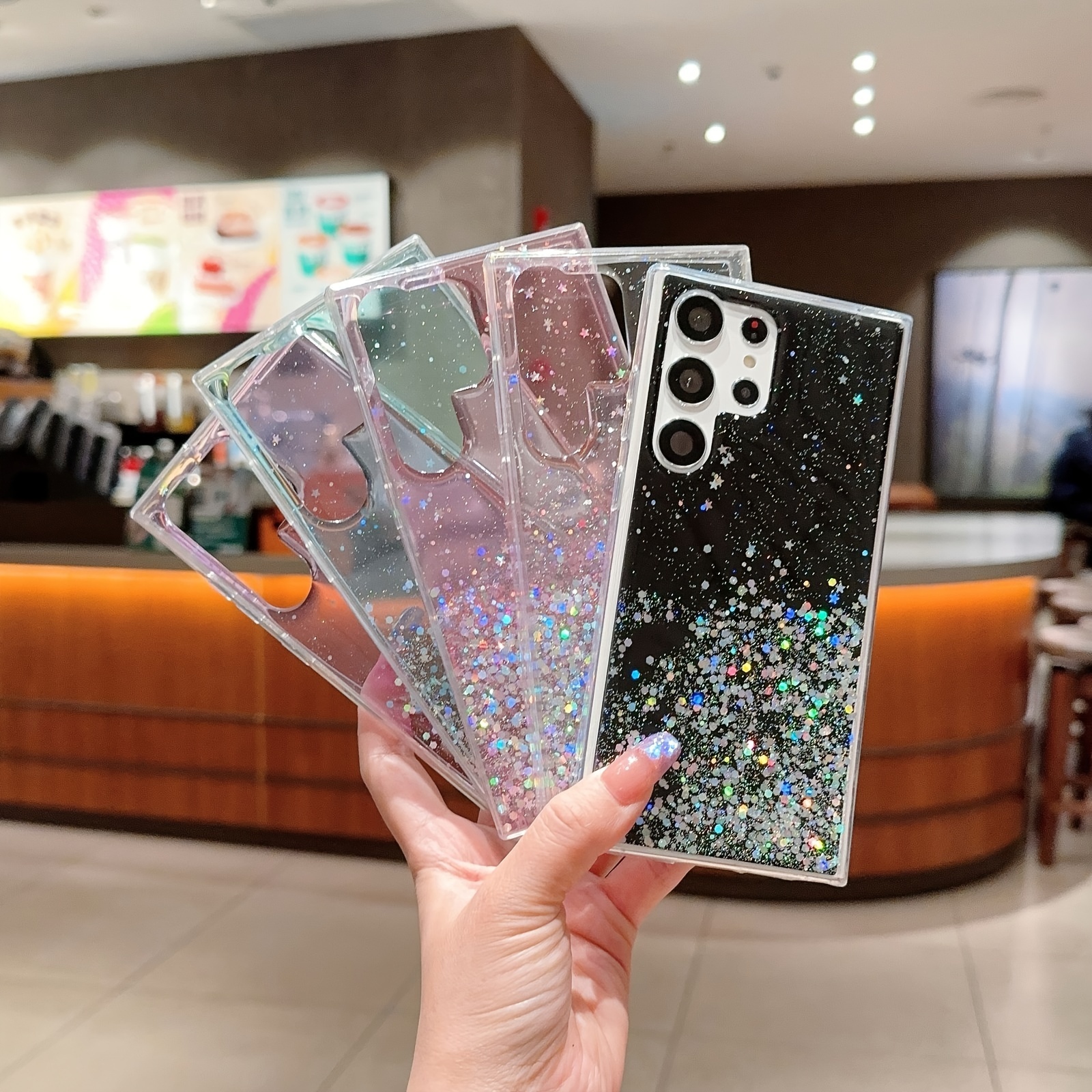 High Quality Star Color Phone Case Star Purple White - Temu Canada