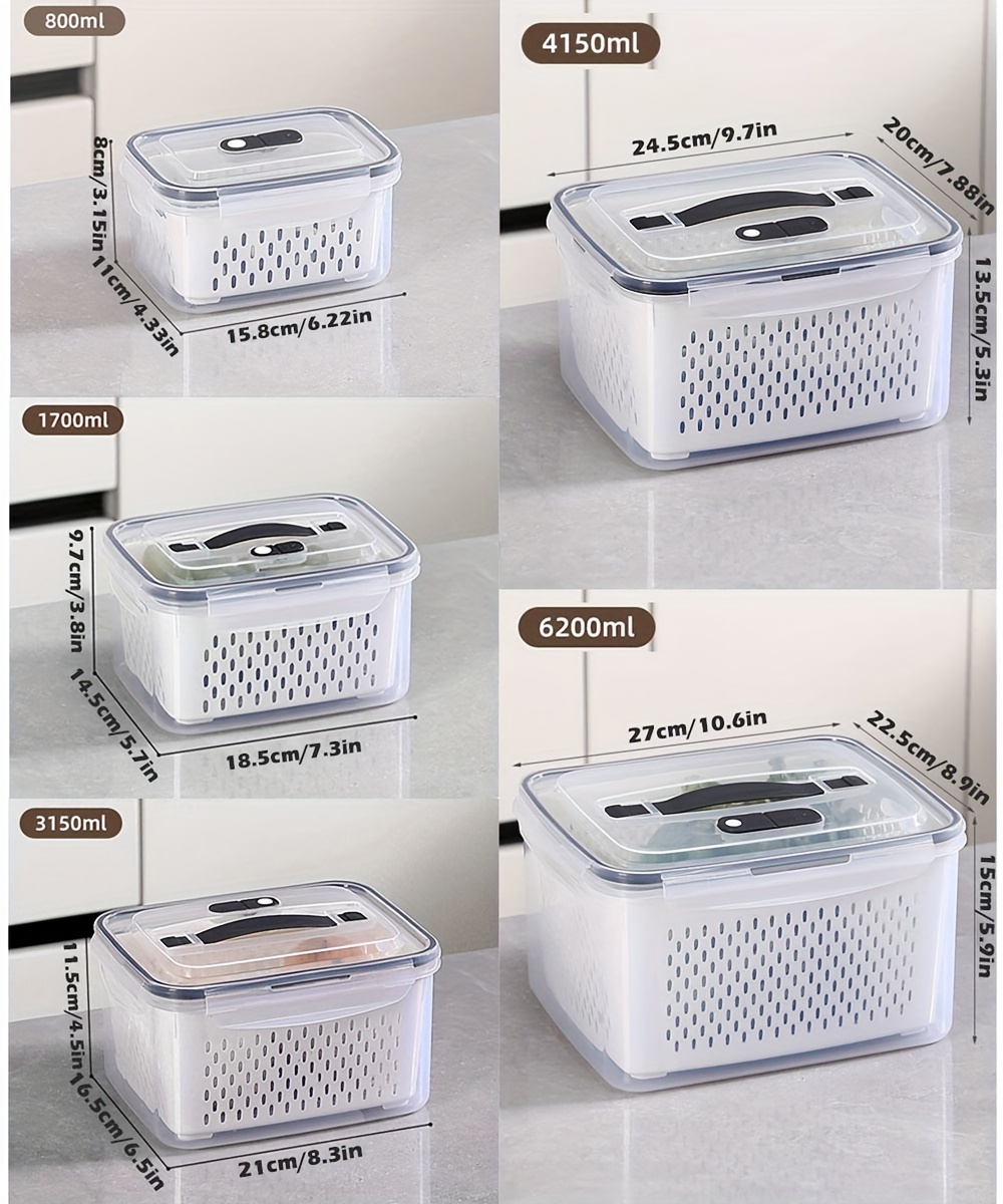 Multipurpose Plastic Food Storage Containers Clip Lids - Temu