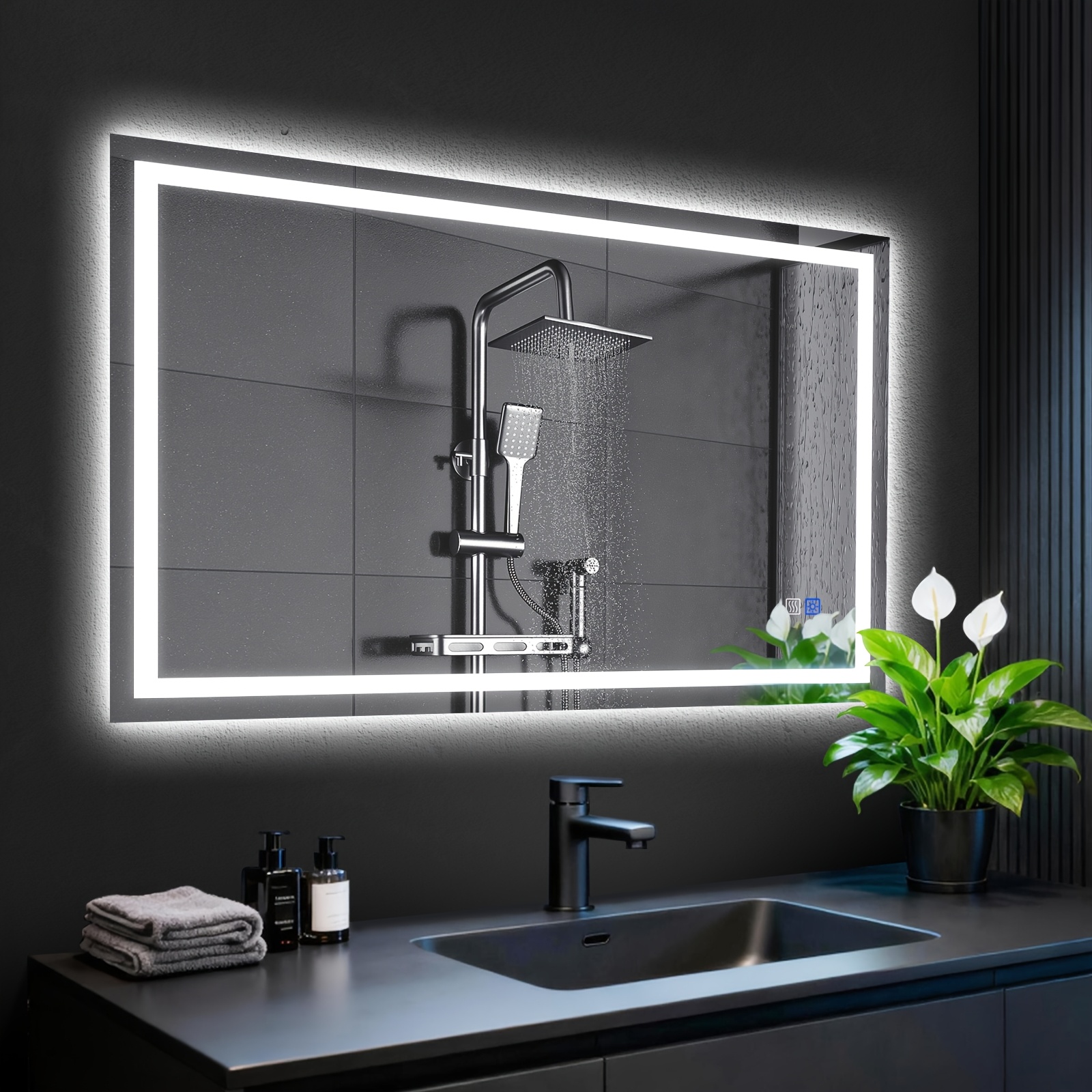 lighted led mirrors sold on Temu United States