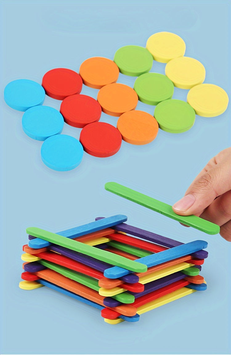 Early Learning Color Matching Puzzle - Educational Building Blocks Game ...