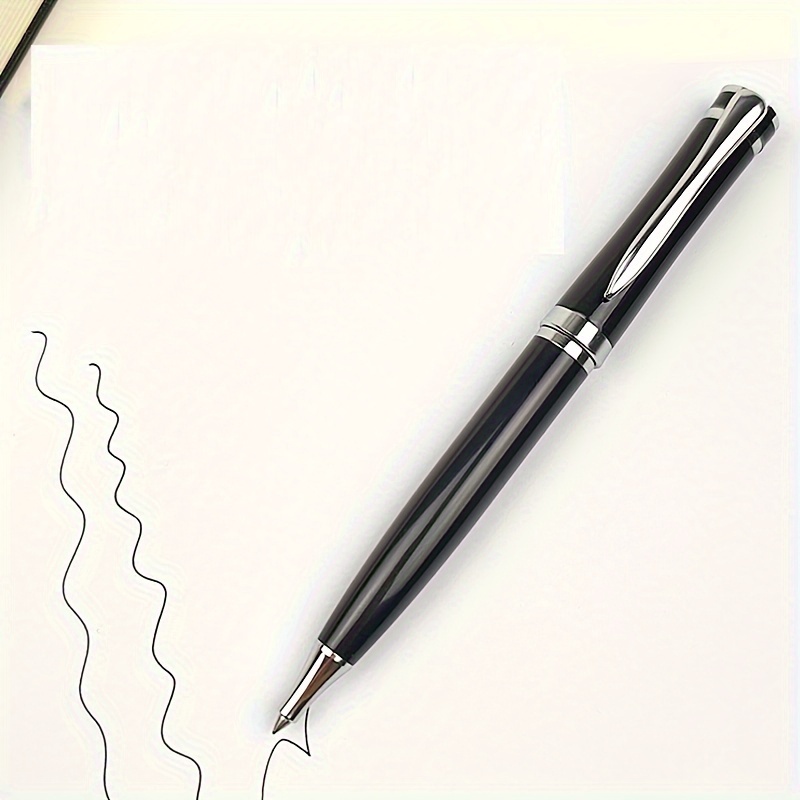 2pcs ergonomic stainless steel ballpoint pens 0 7mm medium point twist ...