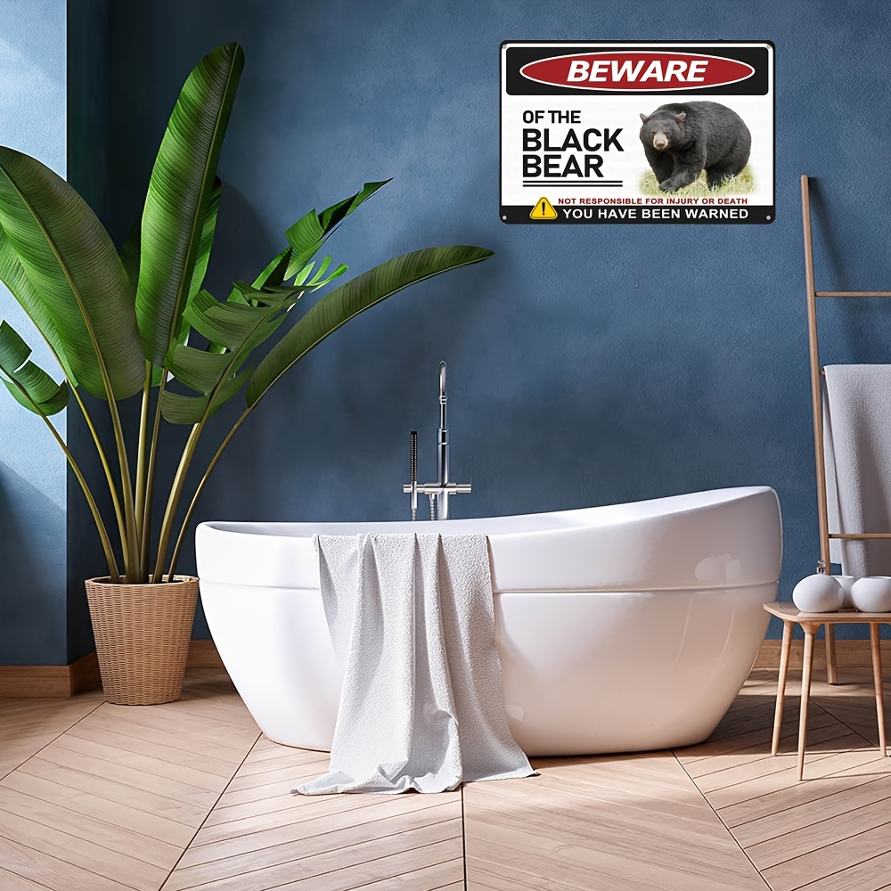 1 STK Black Bear Advarselsskilt Pas På Black Bear - Temu Denmark