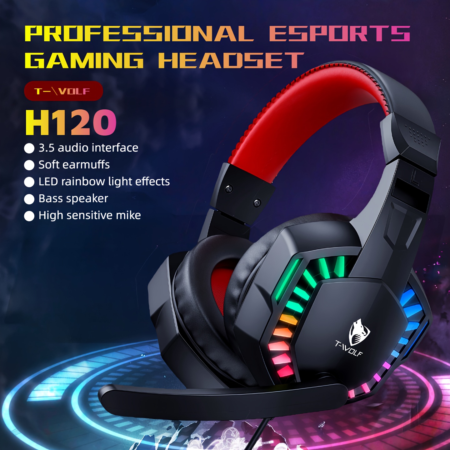 mic and headset sold on Temu United States
