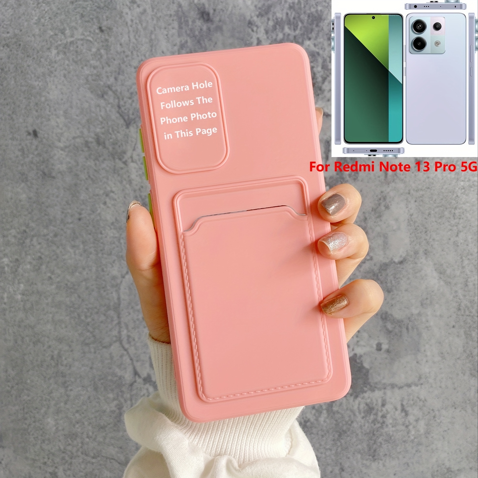 Funda Silicona Mate Prueba Golpes Ranura Tarjetas Protección - Temu Mexico