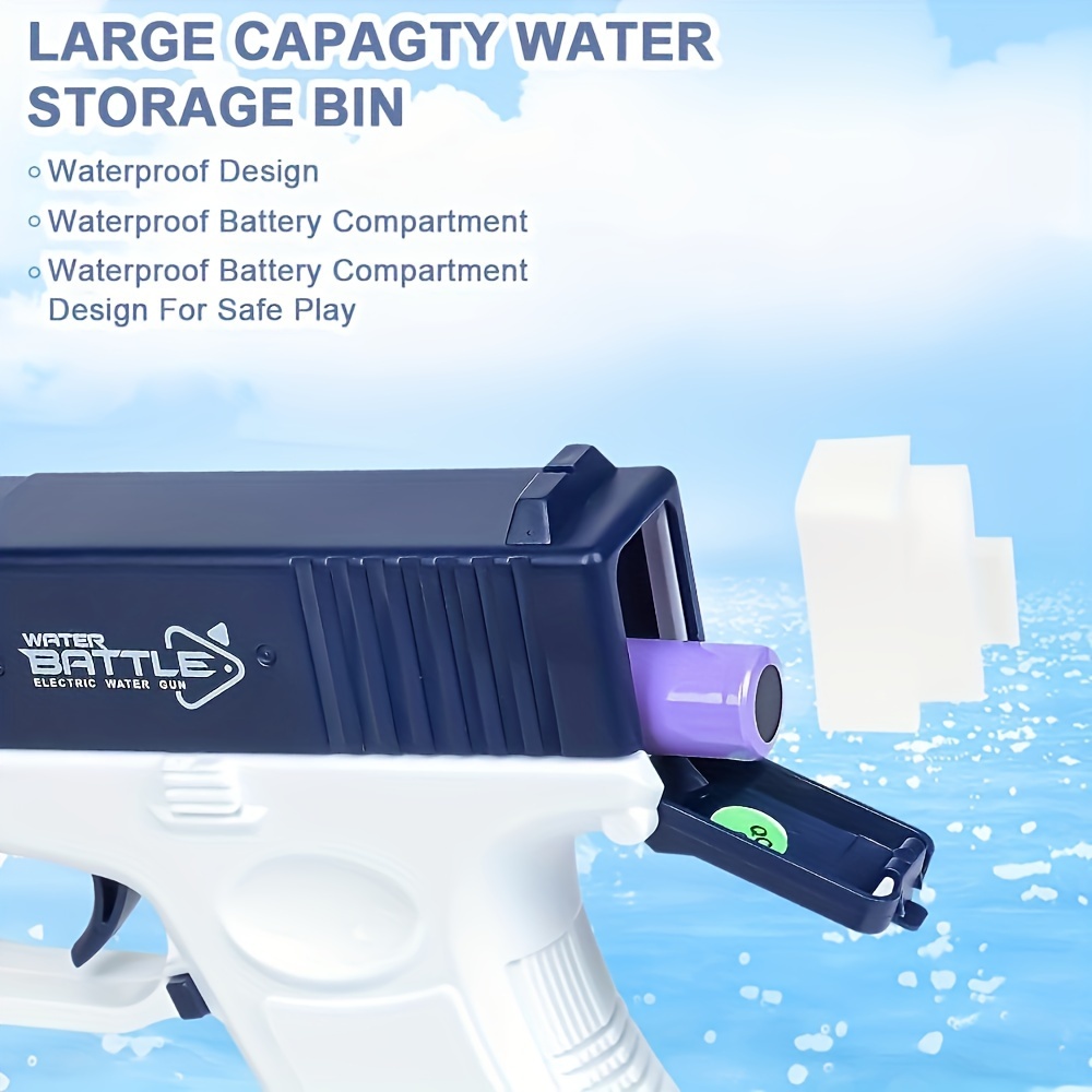 Electric Water Gun Toy 465cc+60cc High Capacity Water Guns - Temu