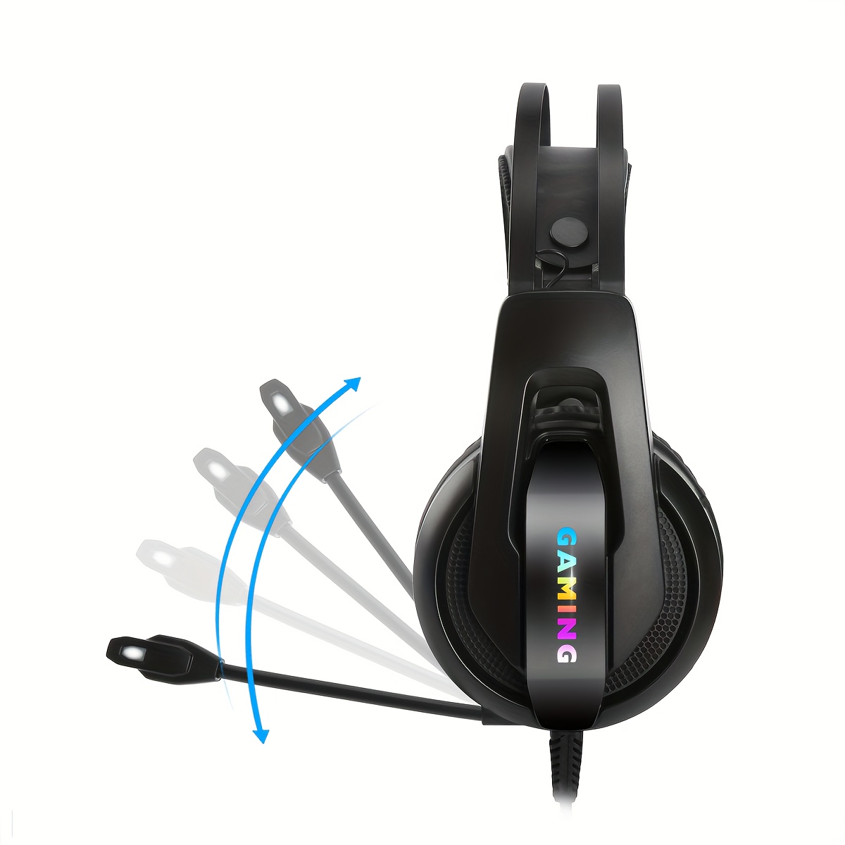 gaming headset pc computer headphones noise canceling mic - Temu Canada