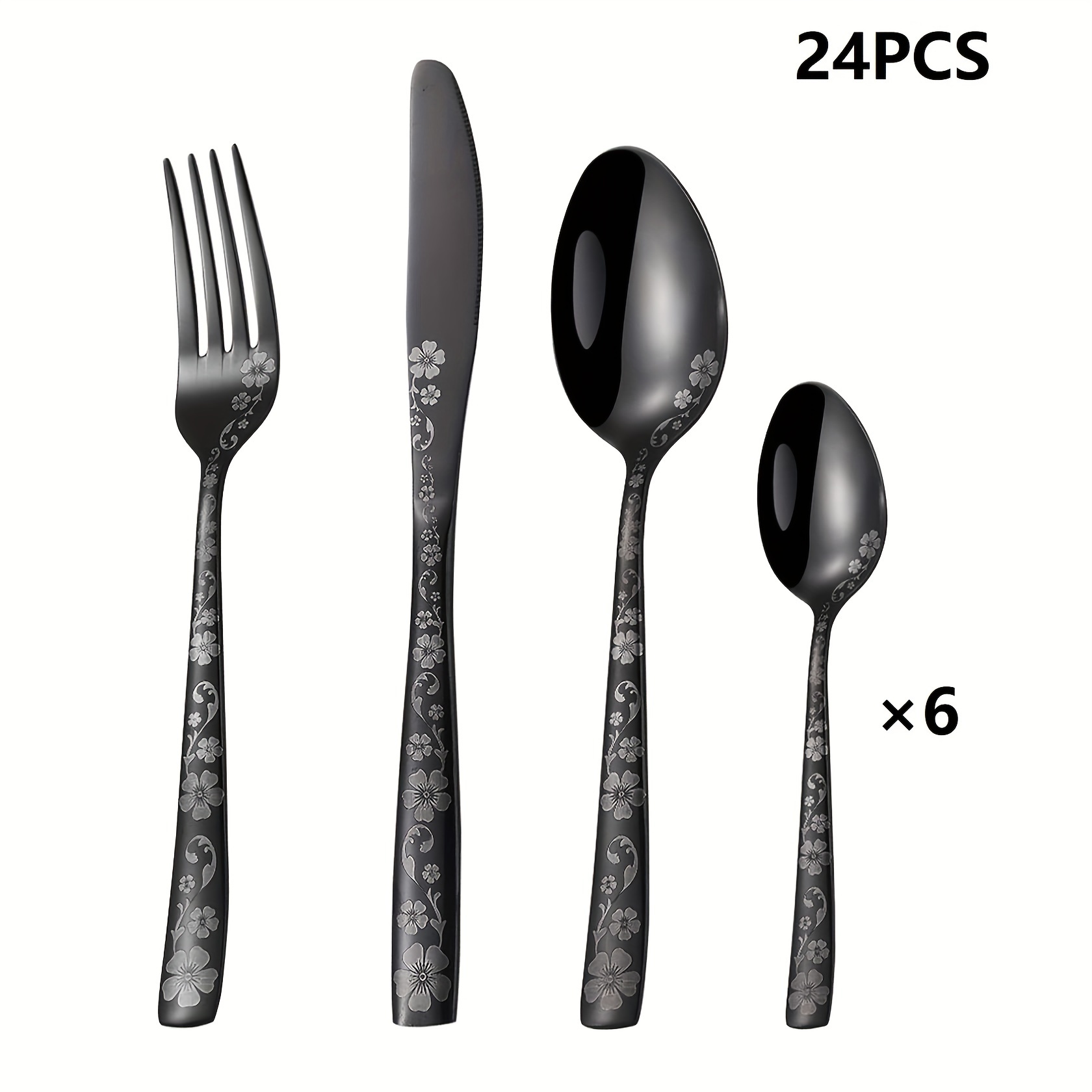 Elegant 16/ Stainless Steel Silverware Set Exquisite - Temu
