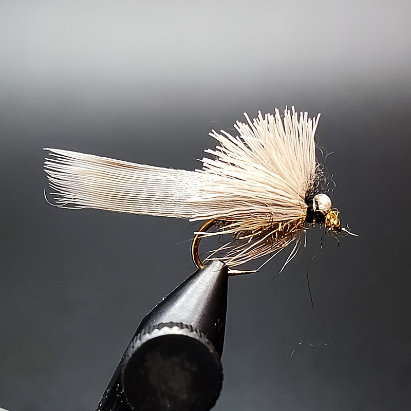 6/10pcs Dry Fly Fishing Baits, Tied With Goose Feather, Different ...