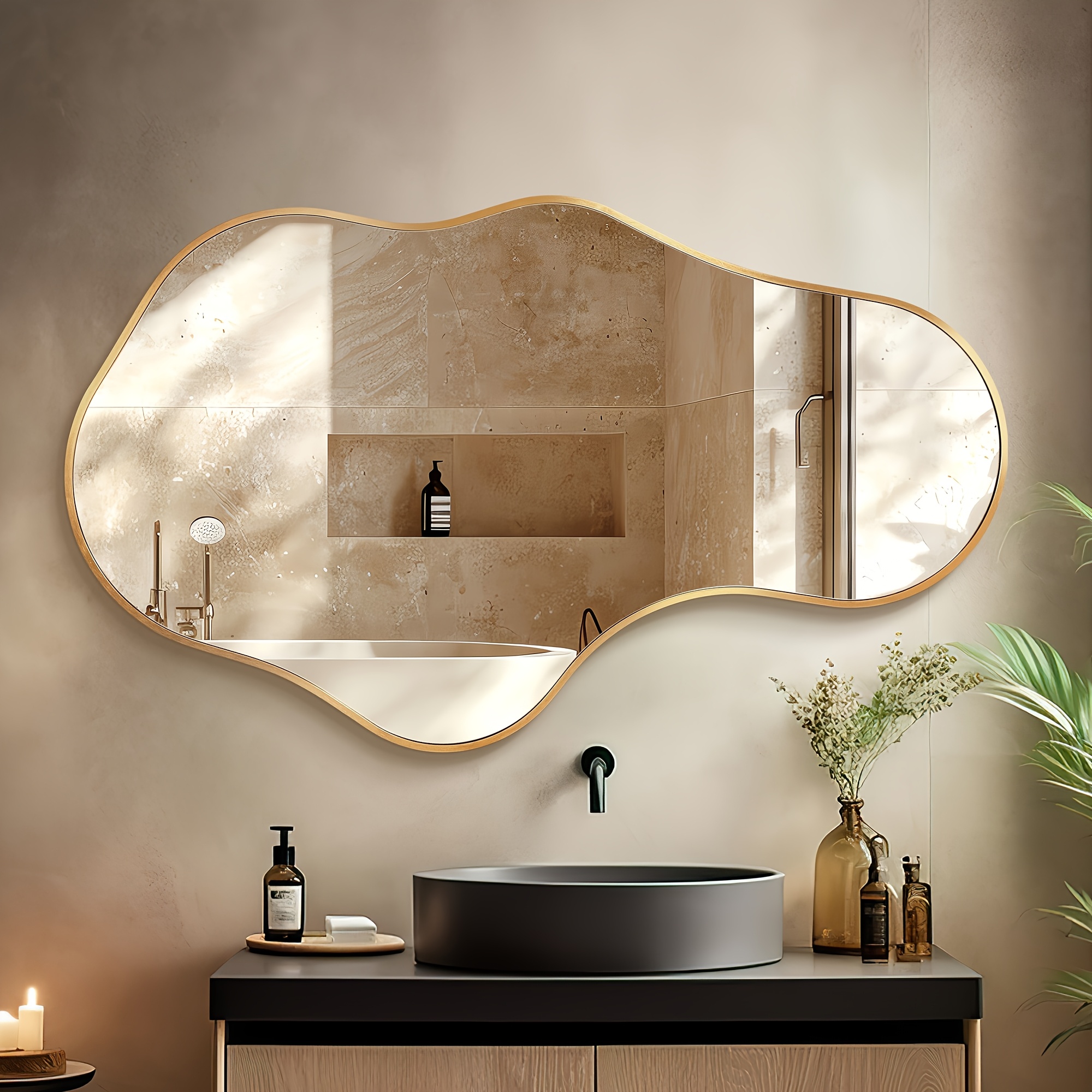 wall mirrors living rooms sold on Temu United States