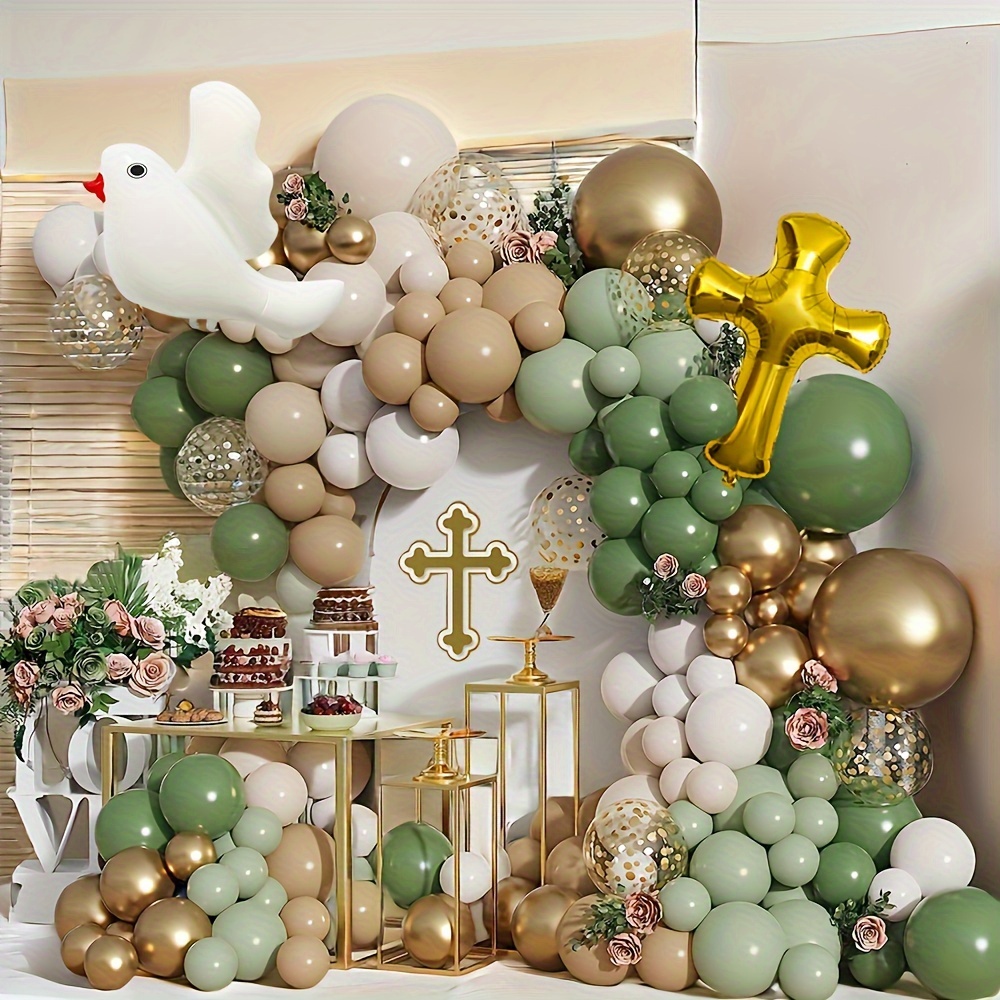 Kit Guirnalda Globos 147 Piezas Bautizo Primera Comunión - Temu