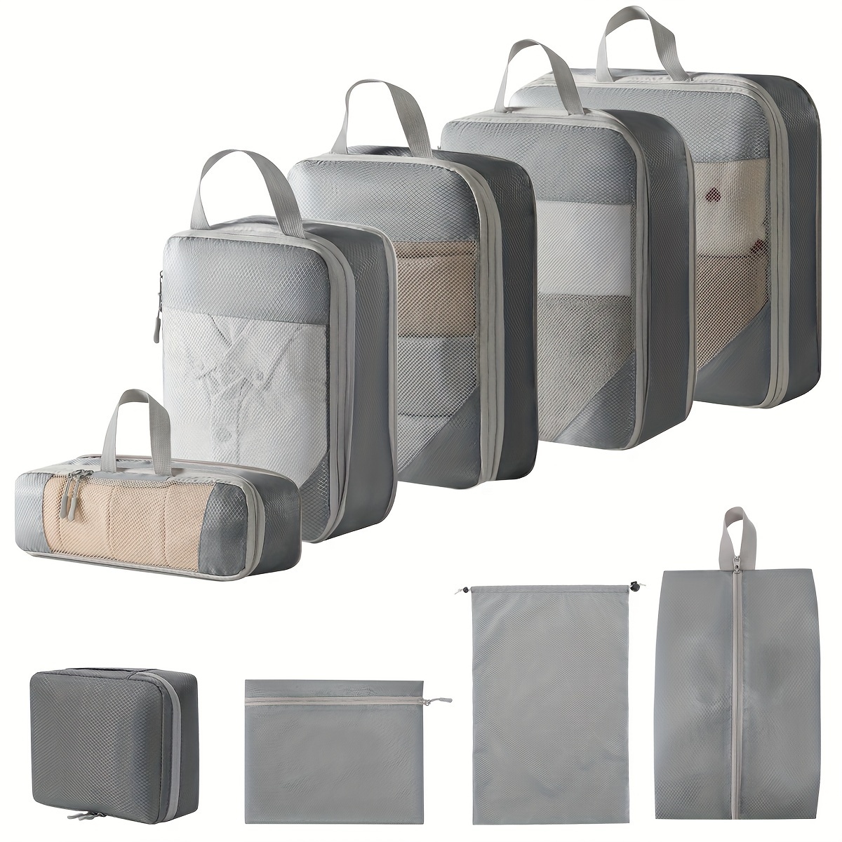 Minimalist Multifunctional Packaging Cubes Versatile Zipper - Temu ...