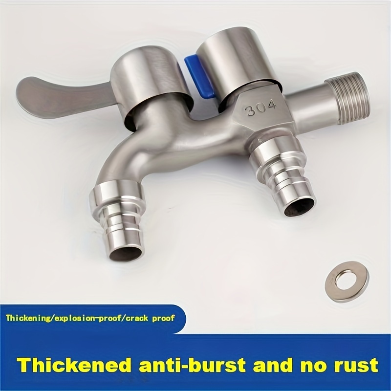 Versatile Stainless Steel Faucet Dual outlet Washing - Temu