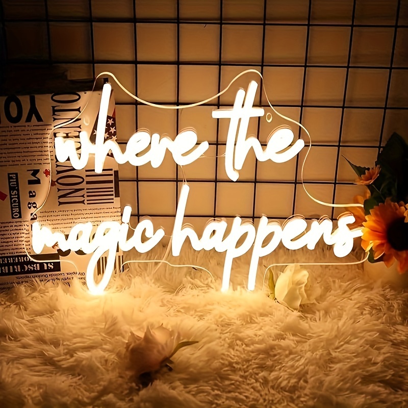 Neon Sign Led Light Signs Wall Decor Usb - Temu