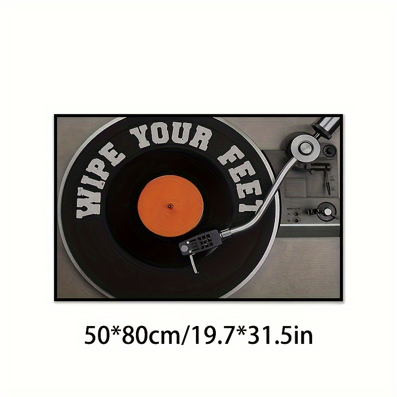 1pc 3d Stereoscopic Carpet Retro Record Machine Visual - Temu United ...