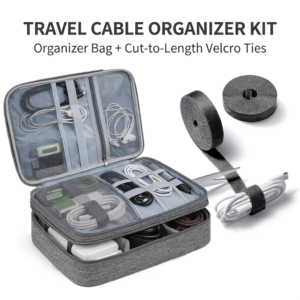cable storage bag organizer sold on Temu United States