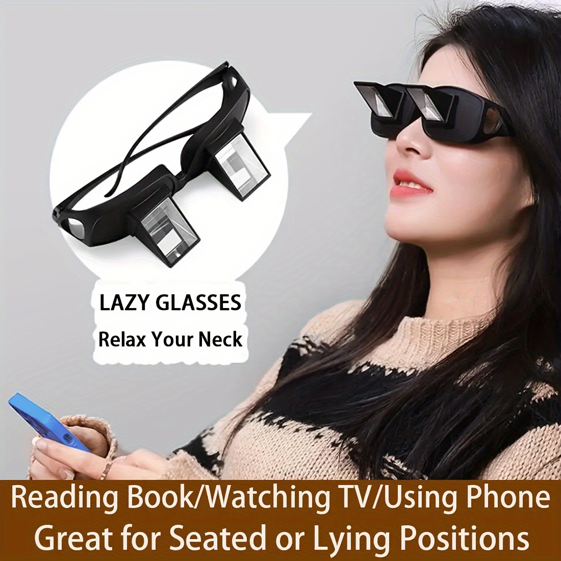 krokodil horizontal lazy glasses high definition prism Temu United Kingdom