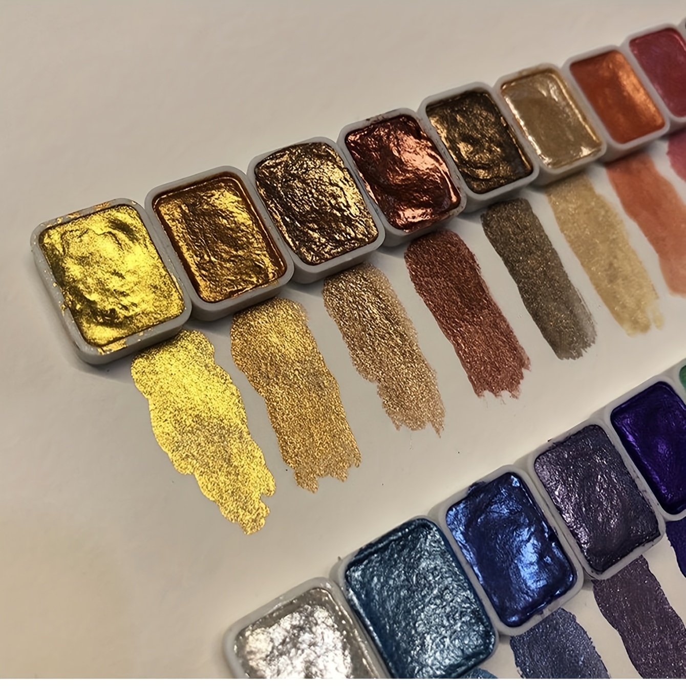 20 Colors Pearl Watercolor Pigment Solid Packaging - Temu