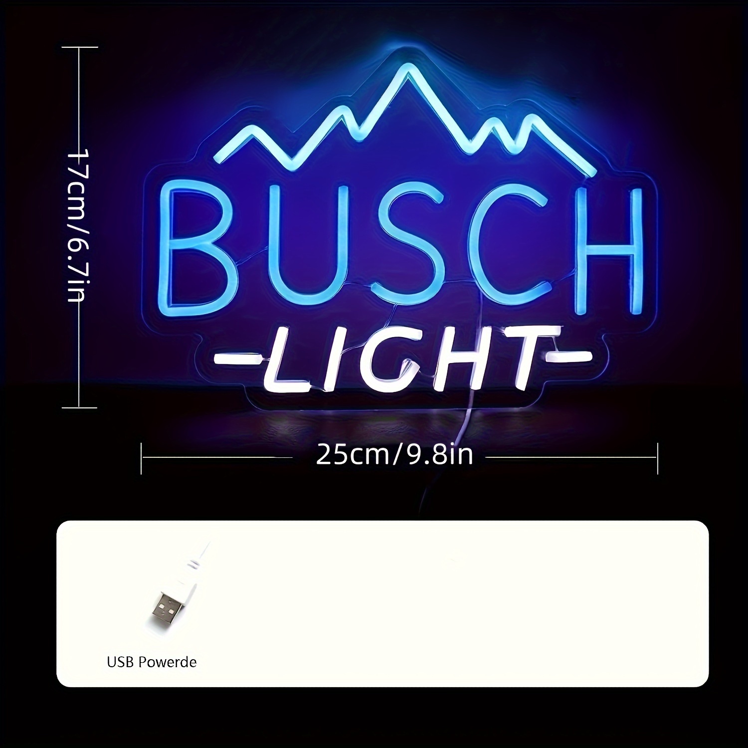 Busch Light Letters Light Neon Light Wall Decor - Temu
