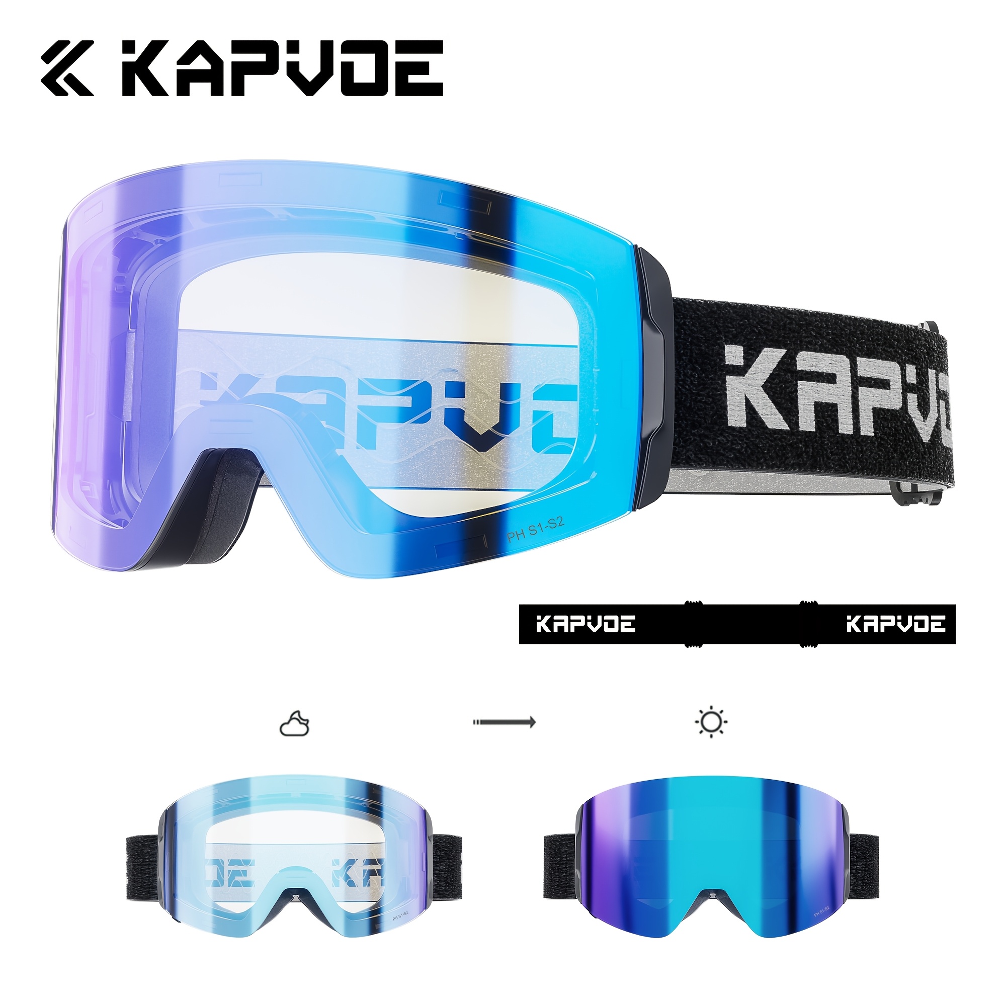 snow goggles sold on Temu United States