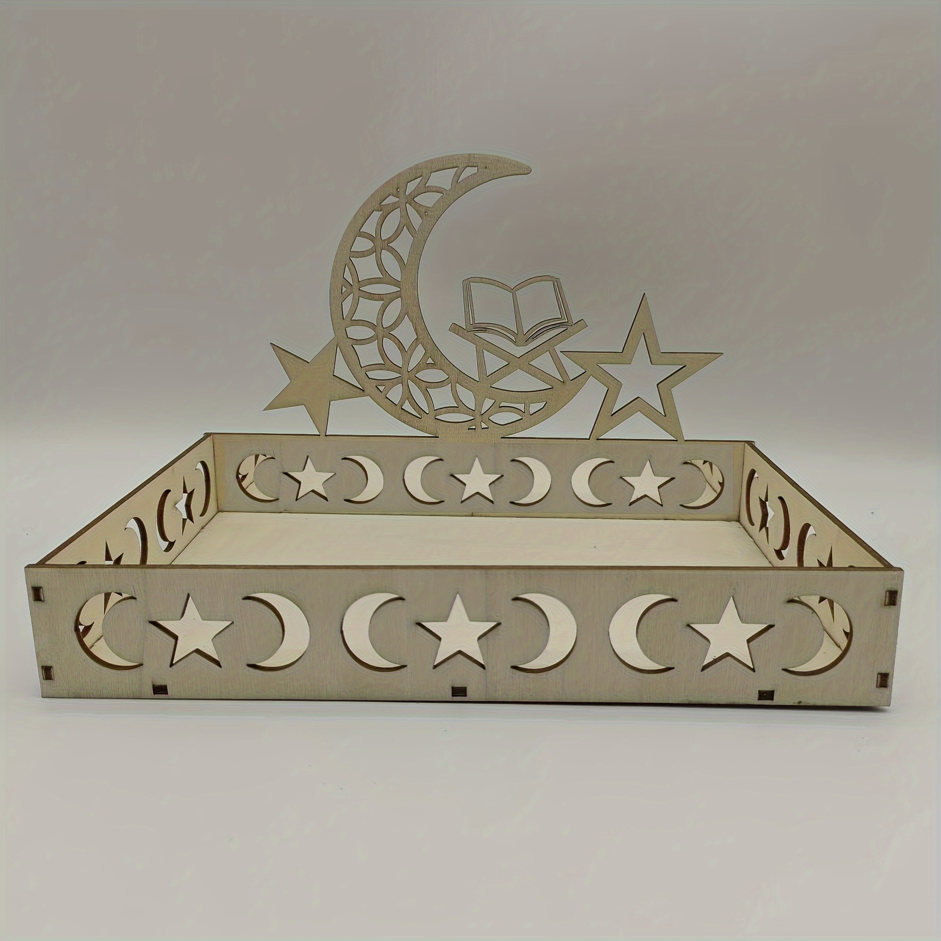 1pc Ramadan Tray Moon Design Fashion Engagement Rings Display Tray ...