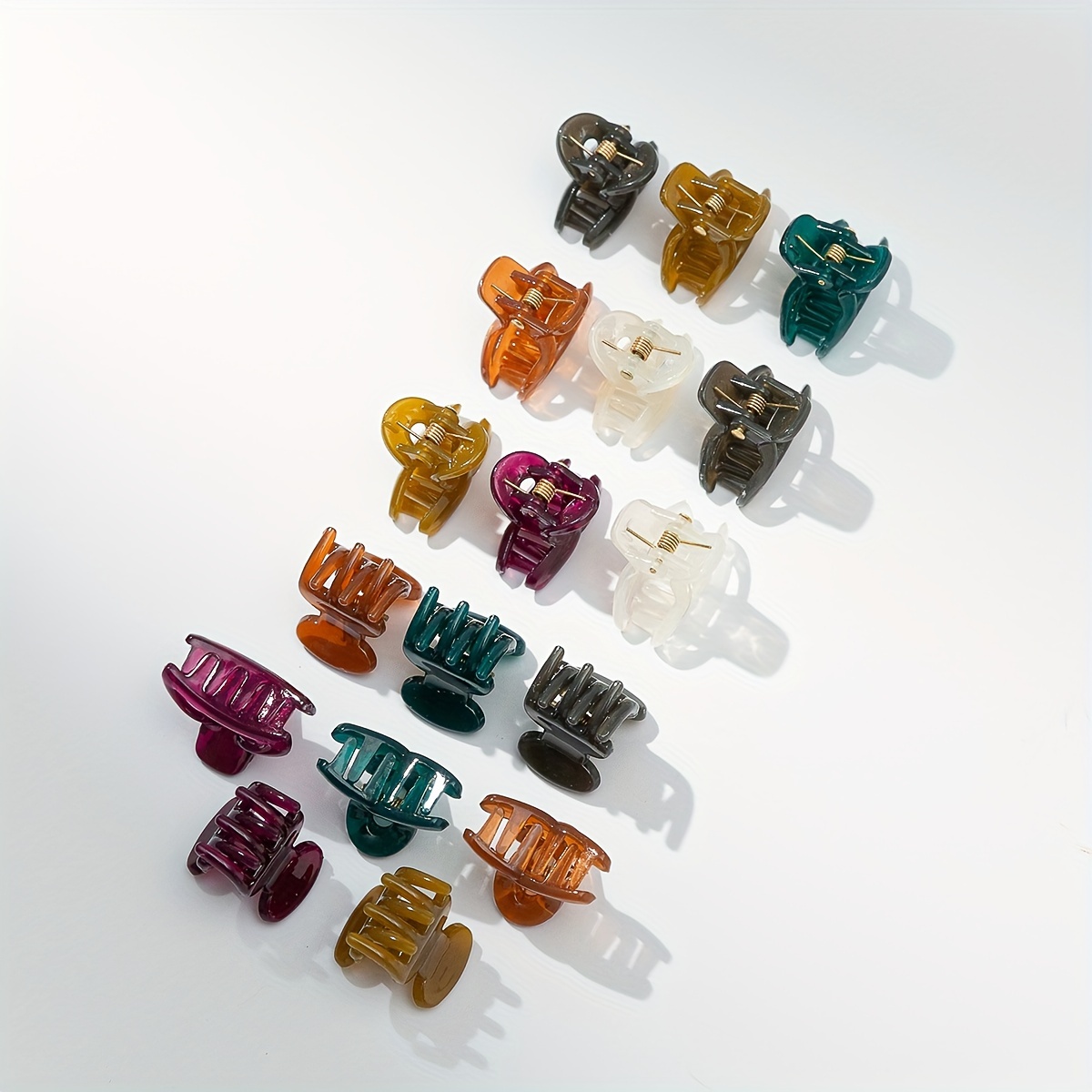 Solid Color Hair Grab Clips Non Slip Ponytail Holders Trendy - Temu ...