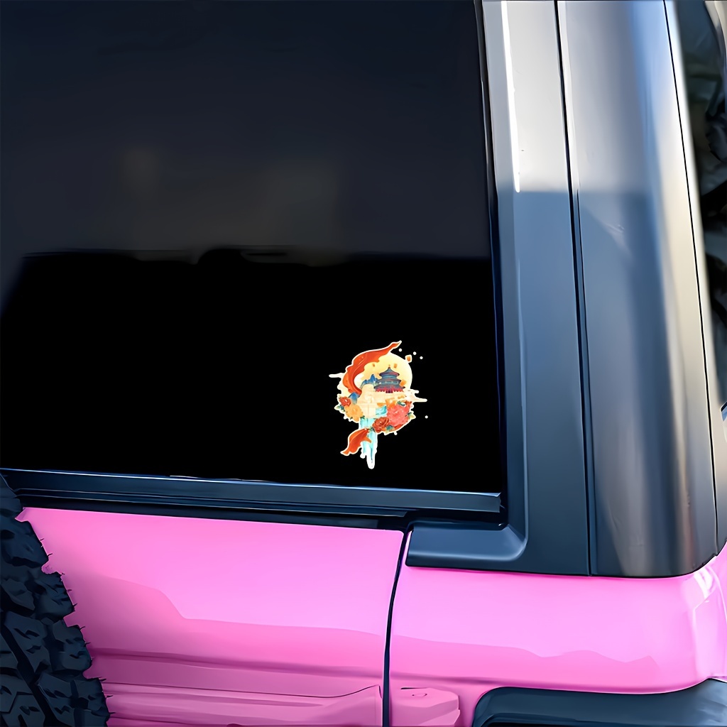 Exquisite Chinese Ink Style Car Stickers Motorcycles - Temu Ireland