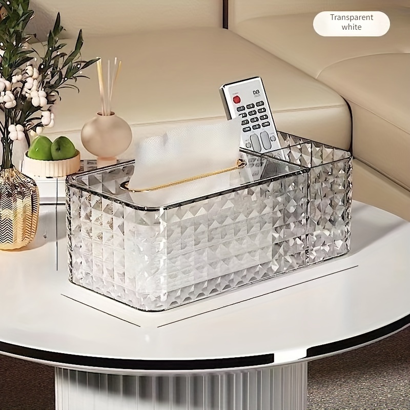 1pc Multi Functional Tissue Box Desktop Tissue Holder Remote - Temu ...