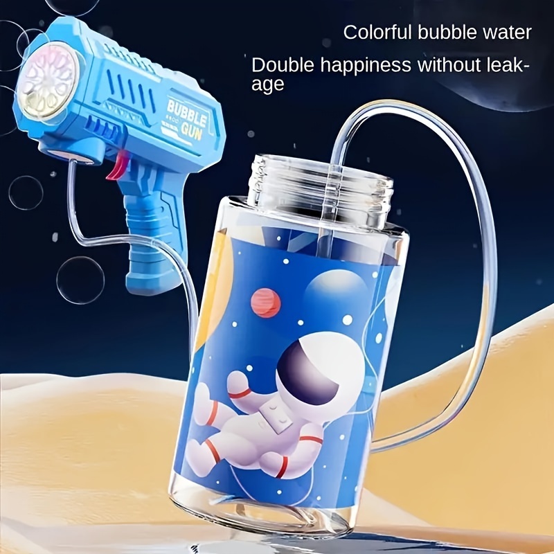 Led Light Automatic Bubble Blaster Gun Kids' Space themed - Temu