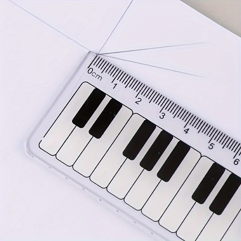 Kawaii Piano Note Ruler For Students 5 91 Durable Plastic Perfect For ...