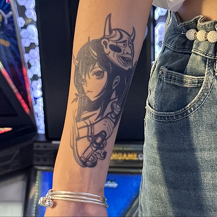 Anime arm sleeve tattoo - Bronctattooaus.com