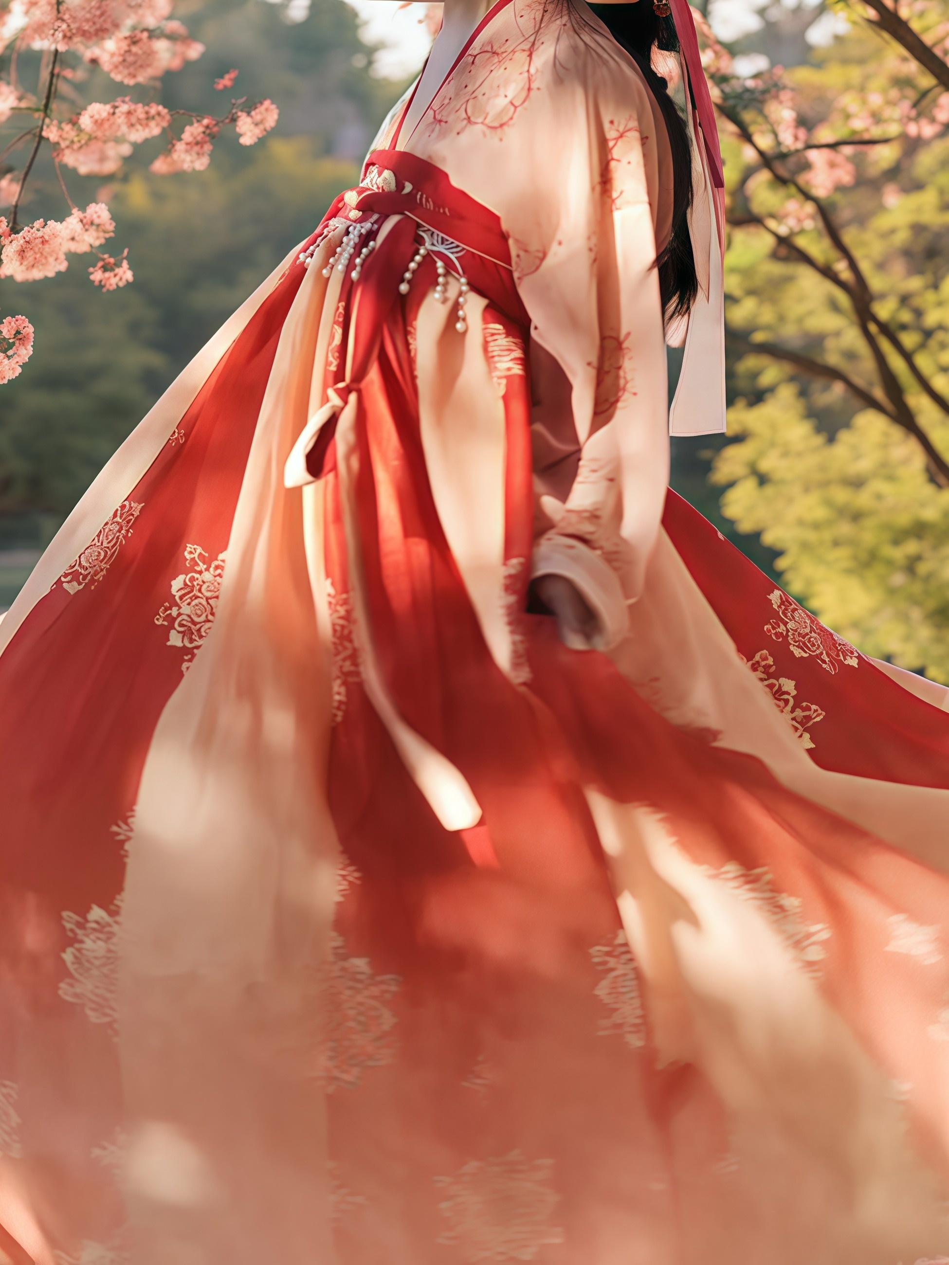hanfu sold on Temu United States
