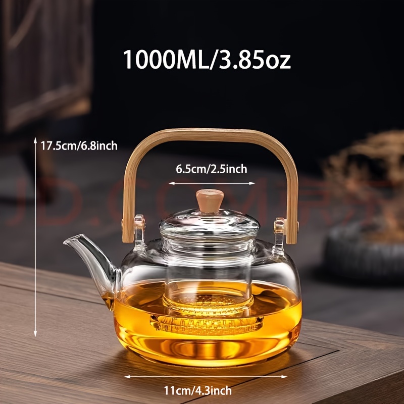 Glass Teapot Lifting Handle High Temperature Resistant Tea - Temu