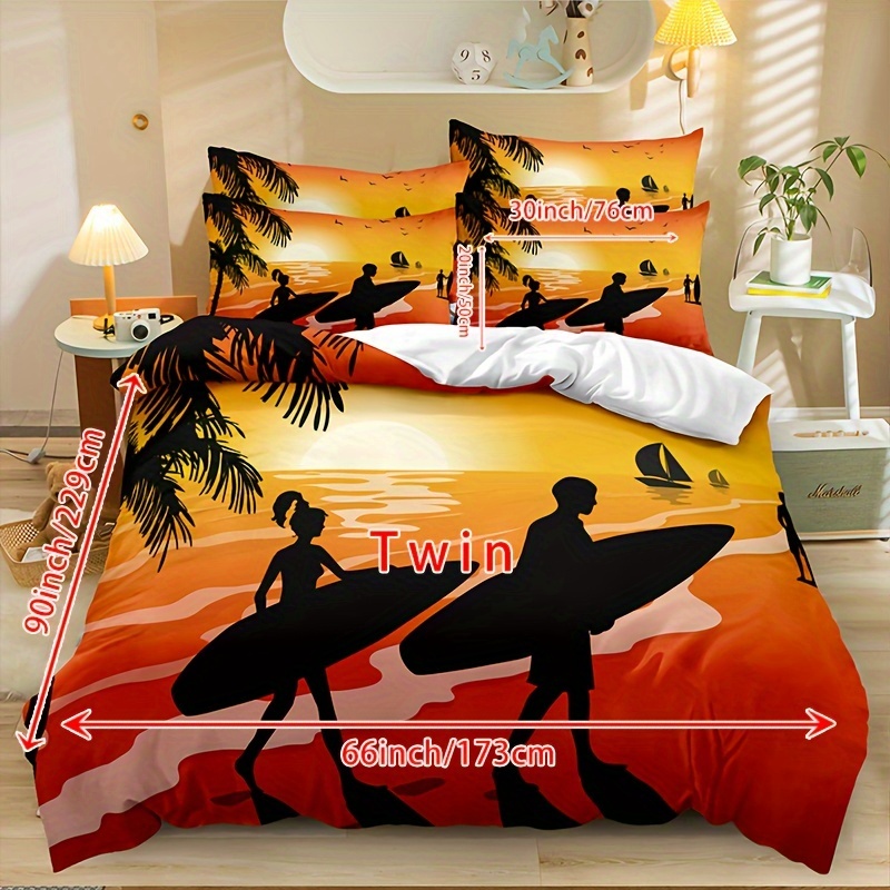 Sunset Duvet Cover Set Cover Beach Without Core) Scenic - Temu New Zealand