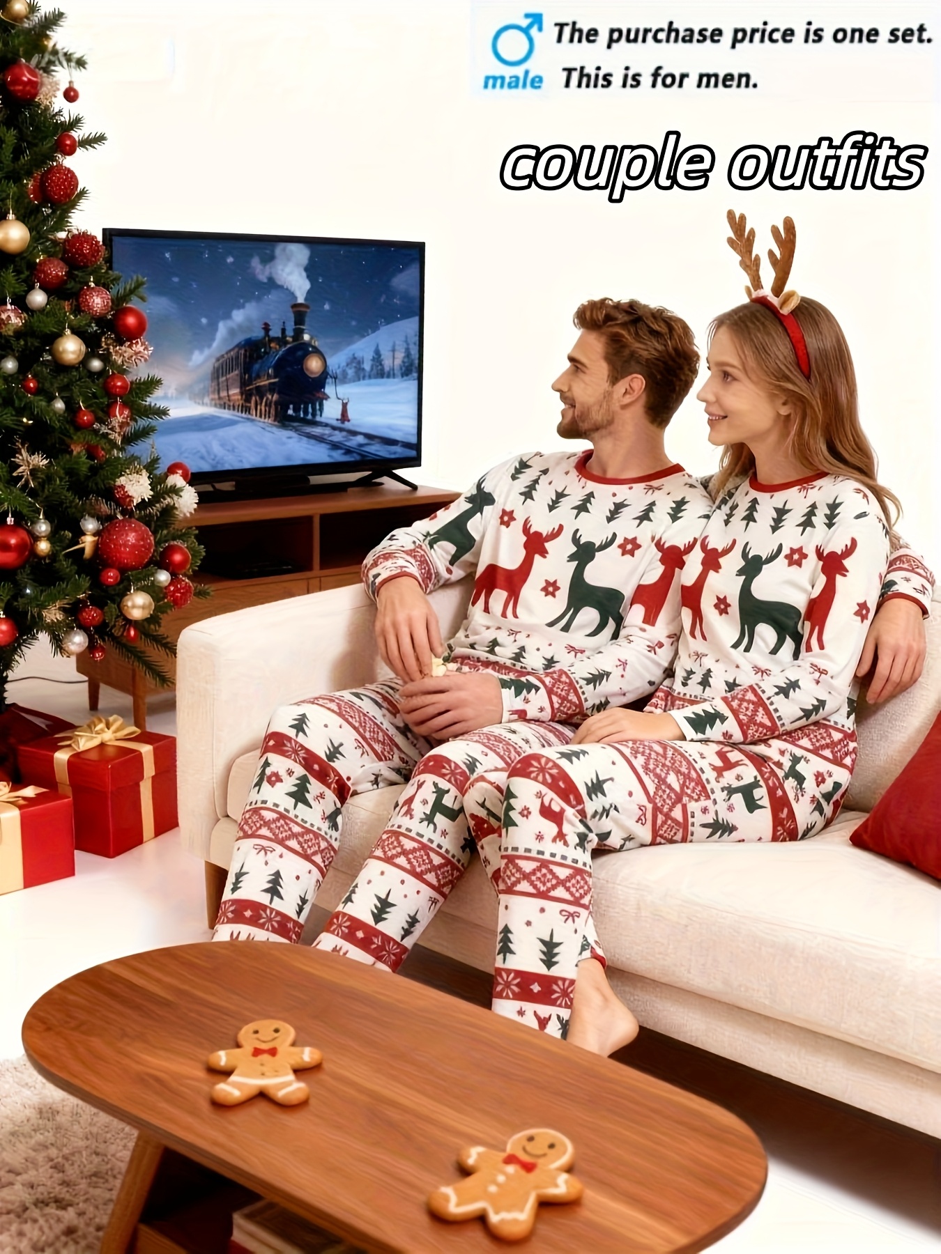 christmas pajamas sold on Temu United States
