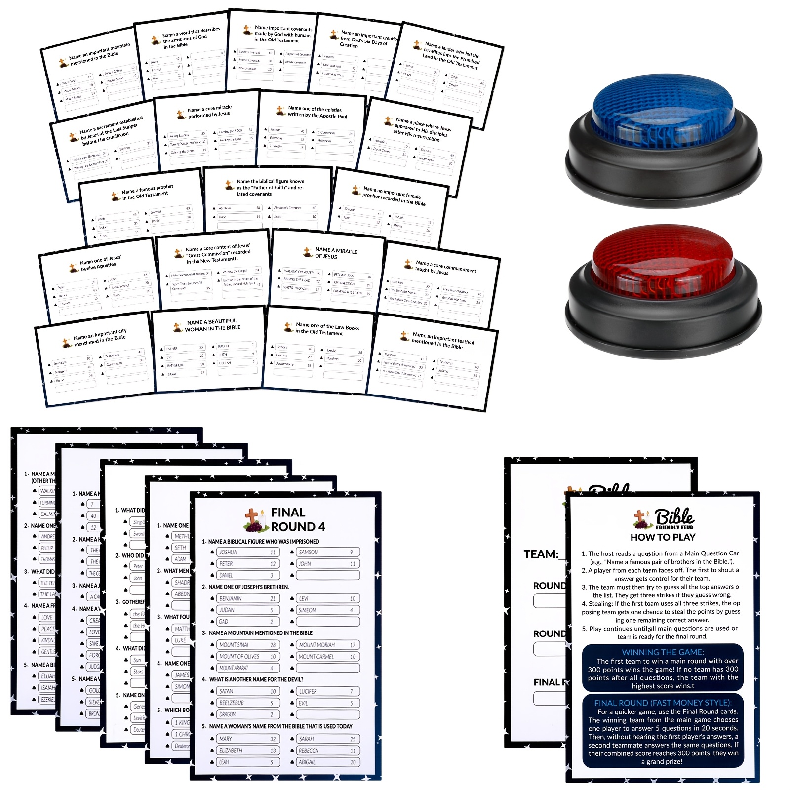 game show buzzers sold on Temu United States