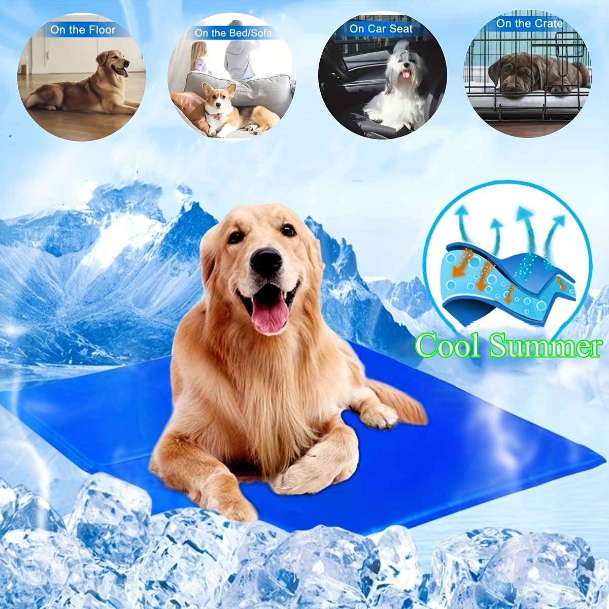 Keep Dog Cool Summer Pet Cooling Pad! - Temu