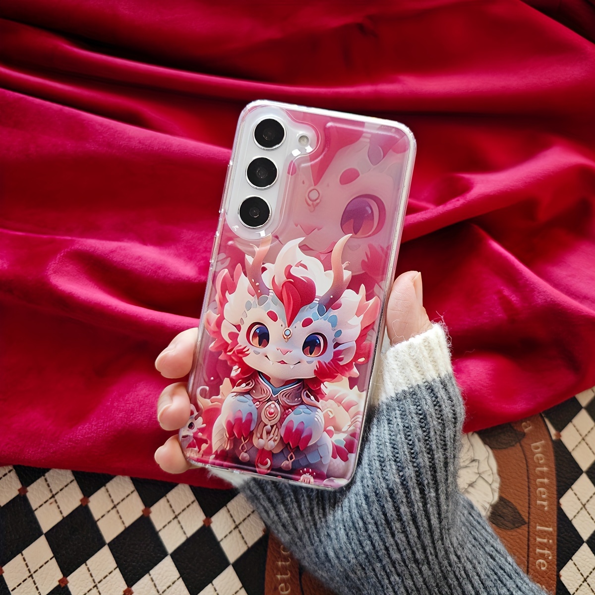 Creative Cute Chinese Style Cartoon Dragon Pattern Tpu - Temu Australia