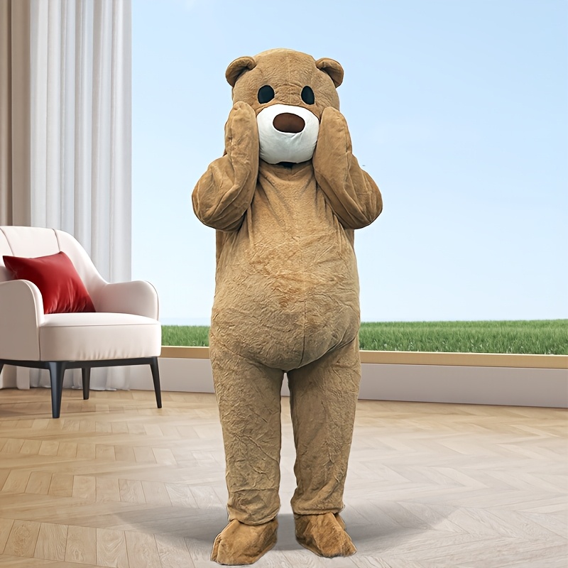 Adorable Adult Sized Dancing Teddy Bear Costume for Halloween Cute Animal Theme Soft Polyester Hand Washable Party Event Festivitie