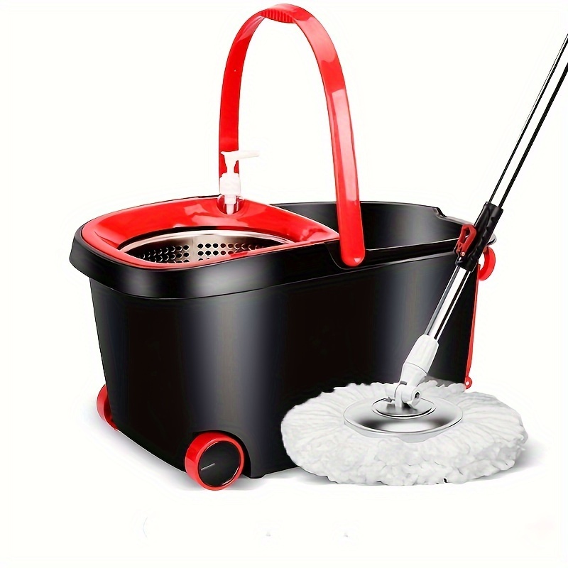360 degree Spin Mop Bucket Set Foot Pedal High efficiency - Temu United ...