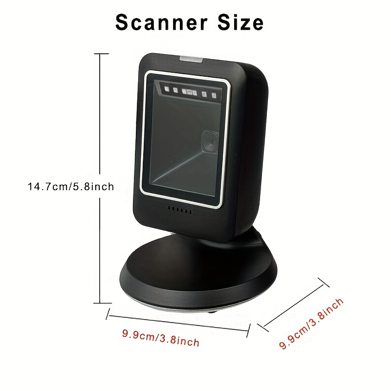 2d Qr Hands Free Barcode Scanner Omnidirectional Automatic Sensing ...