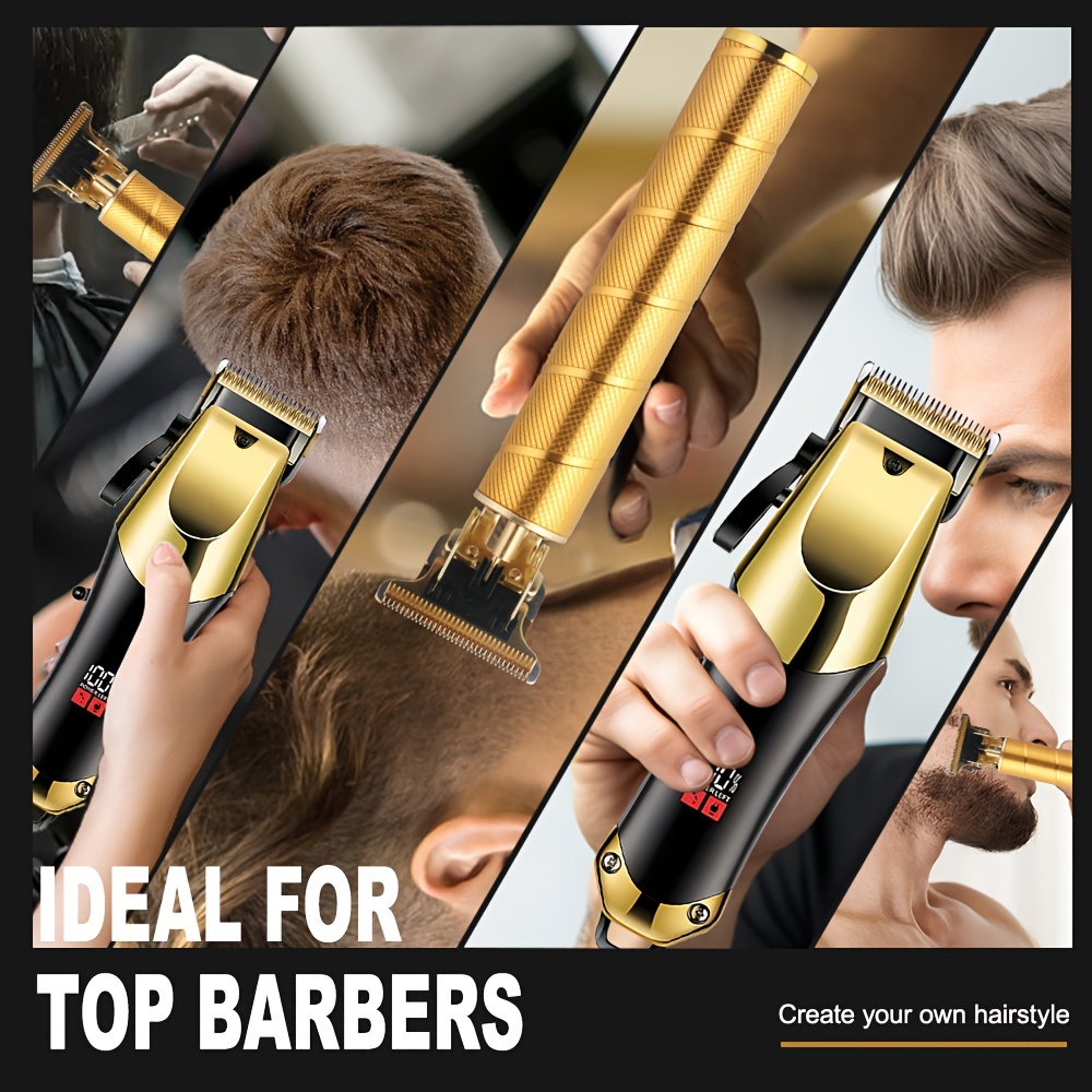 Professional Hair Clipper Trimmer Set USB Rechargeable Electric Hair Cutter Precision Trimmer Ideal For Salon And Home Use Perfect Gift For Men