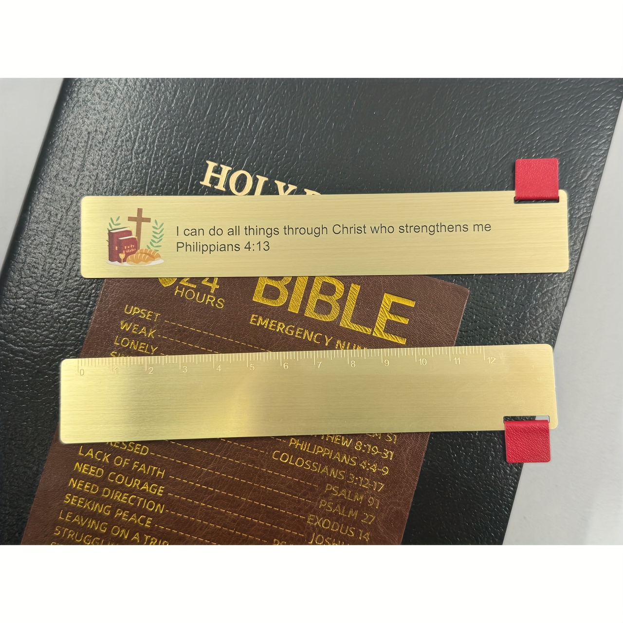 Half A Nine Copper Metal Bookmark Inspirational Bible Verse - Temu