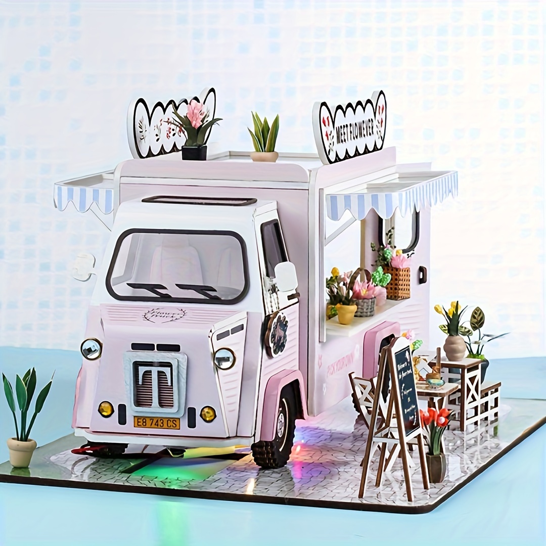 diy wooden cottage puzzle 3d model house kit creative - Temu