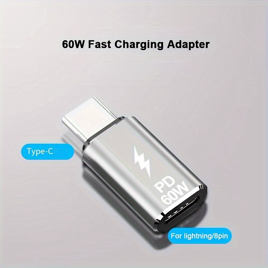 Fast Charging Usb c Lightning Male Female Adapter Polyester - Temu Greece
